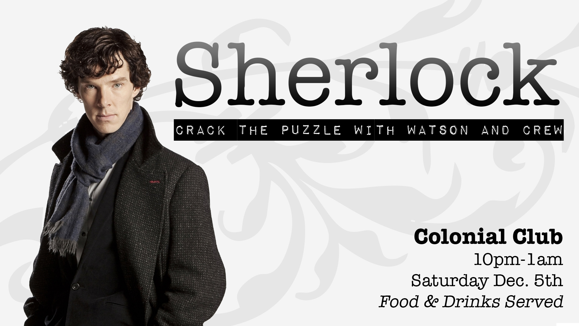 Crack Sherlock's Puzzle @ Colonial - The Eating Clubs of Princeton ...